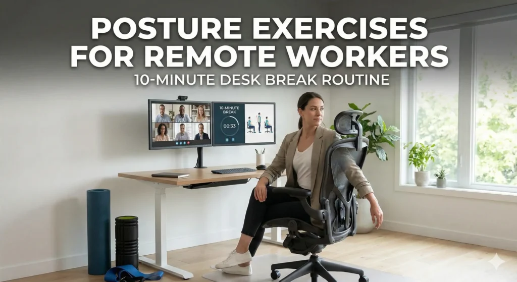Posture Exercises for Remote Workers: 10-Minute Desk Break Routine